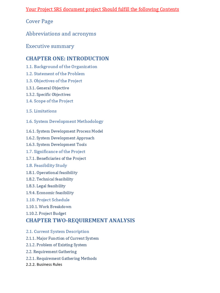 SRS Project-Guidline | PDF