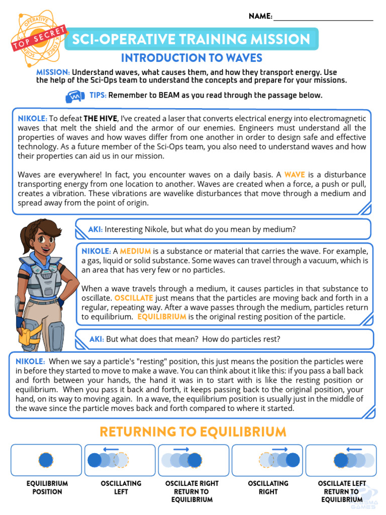 Reading Passage: Introduction To Waves | PDF | Waves | Electromagnetic ...