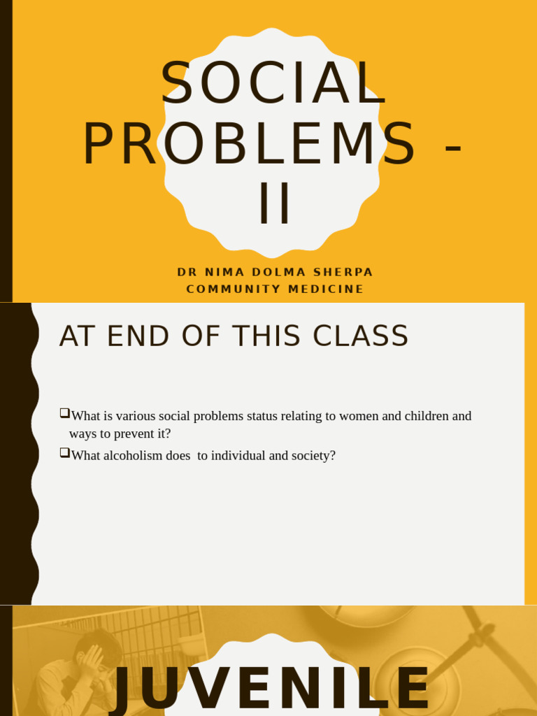 Social Problems Part 2 | PDF | Juvenile Delinquency | Alcoholism