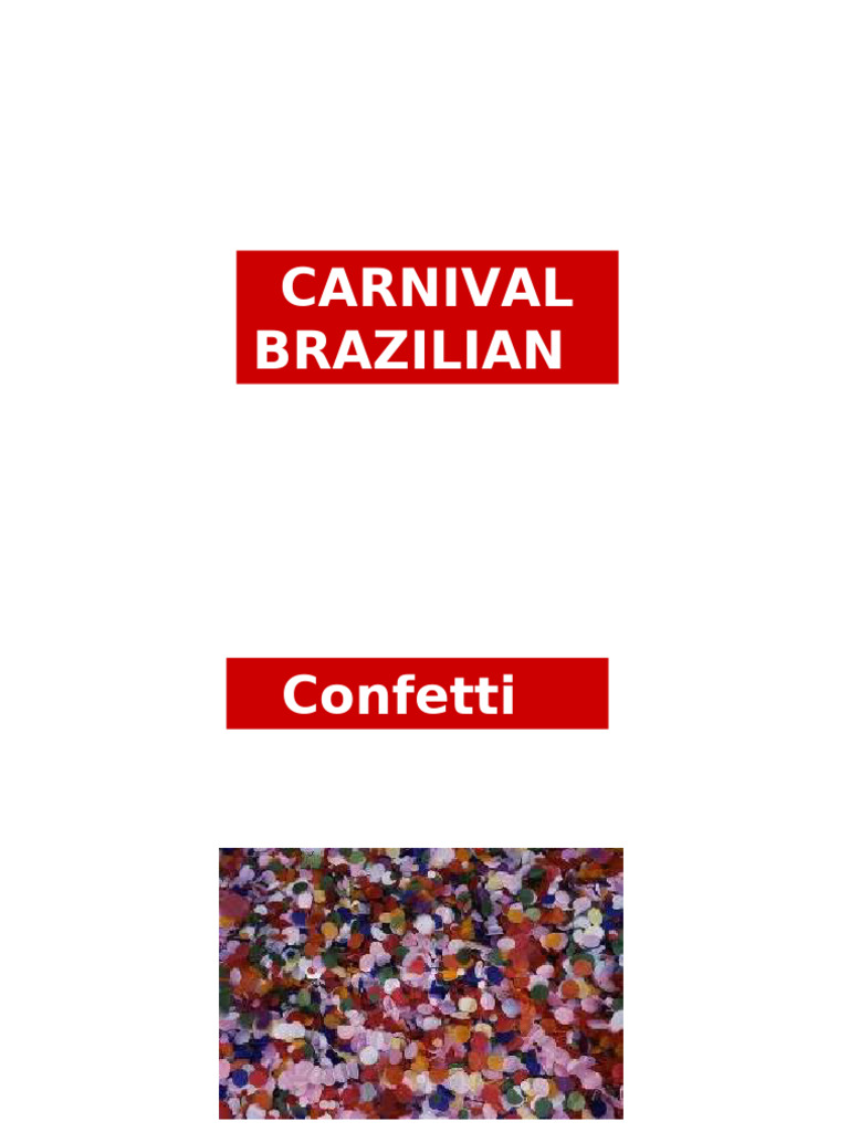 Carnival Vocabulary | PDF