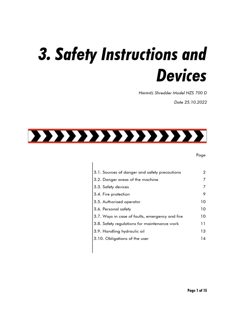 03 NZS700D-124 Safety Instructions and Devices | PDF | Switch | Magnet