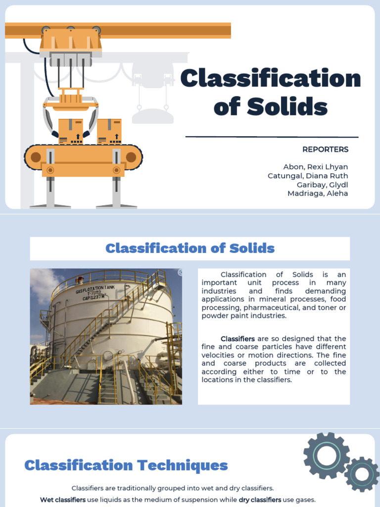 Classification-of-Solids | PDF | Particulates | Materials