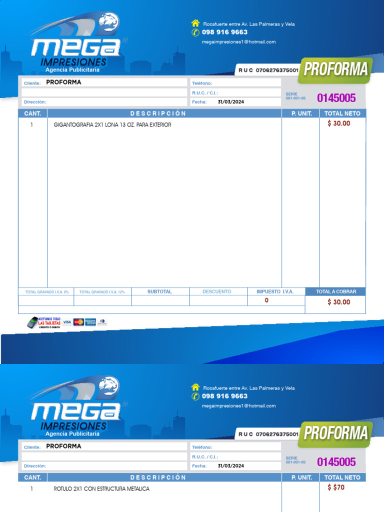 PROFORMA | PDF