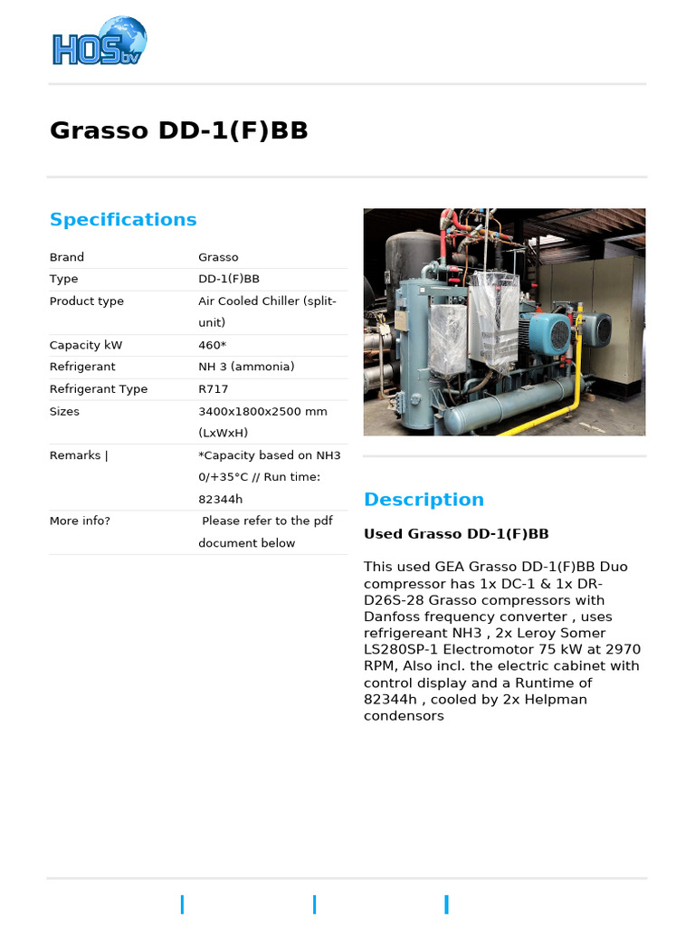 Grasso-DD-1FBB - Productsheet | PDF | Engineering Thermodynamics | Cold