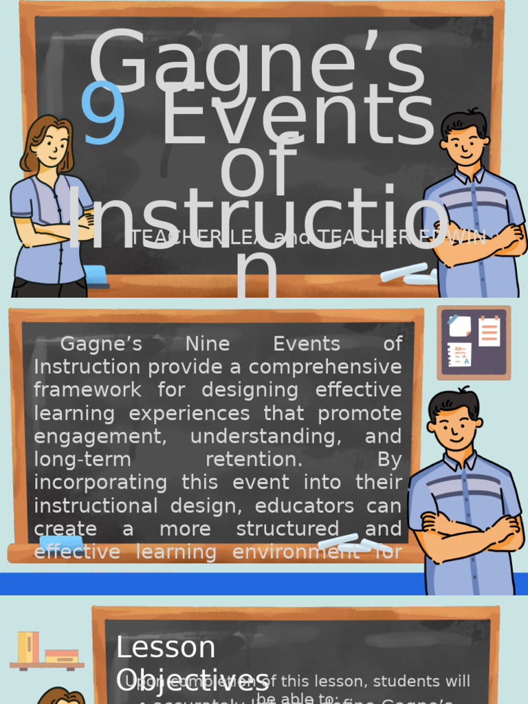 Gagne's 9 Events of Instruction Explained | PDF | Learning ...
