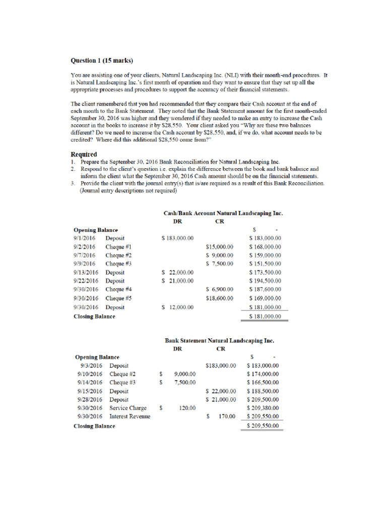 Bank Reconsiliation Example 2 | PDF
