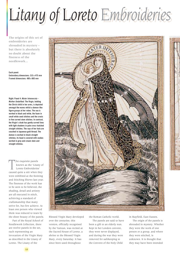 Litany of Loreto Embroidery | PDF | Embroidery | Religion And Belief