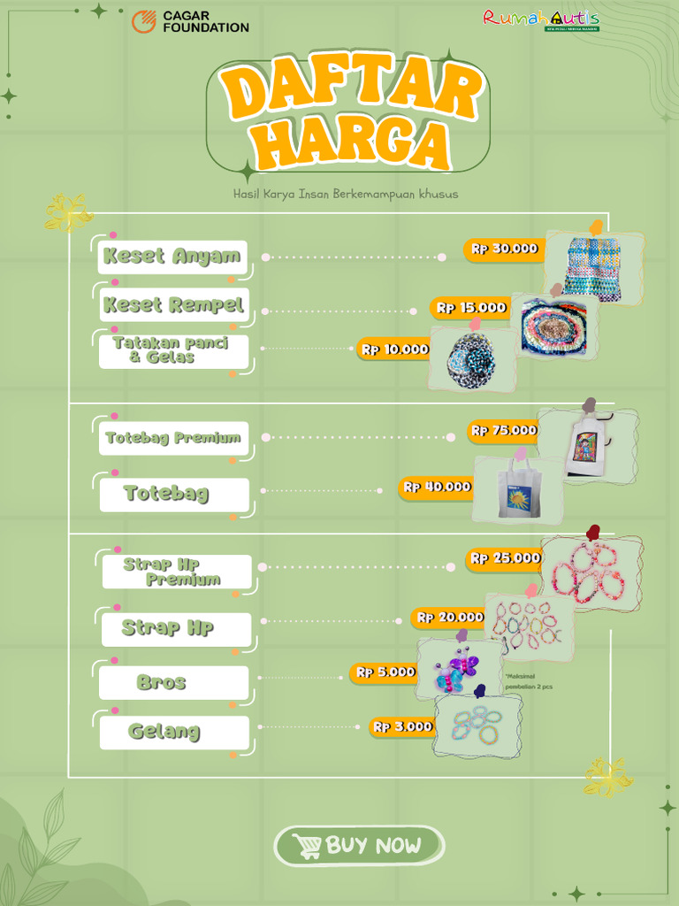 Salinan Dari Hijau Dan Kuning Organik Simpel Lucu Produk Baru Price ...