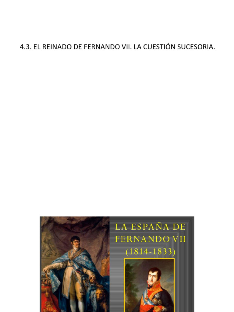 Crisis y Absolutismo en Fernando VII | PDF | Gobierno de españa