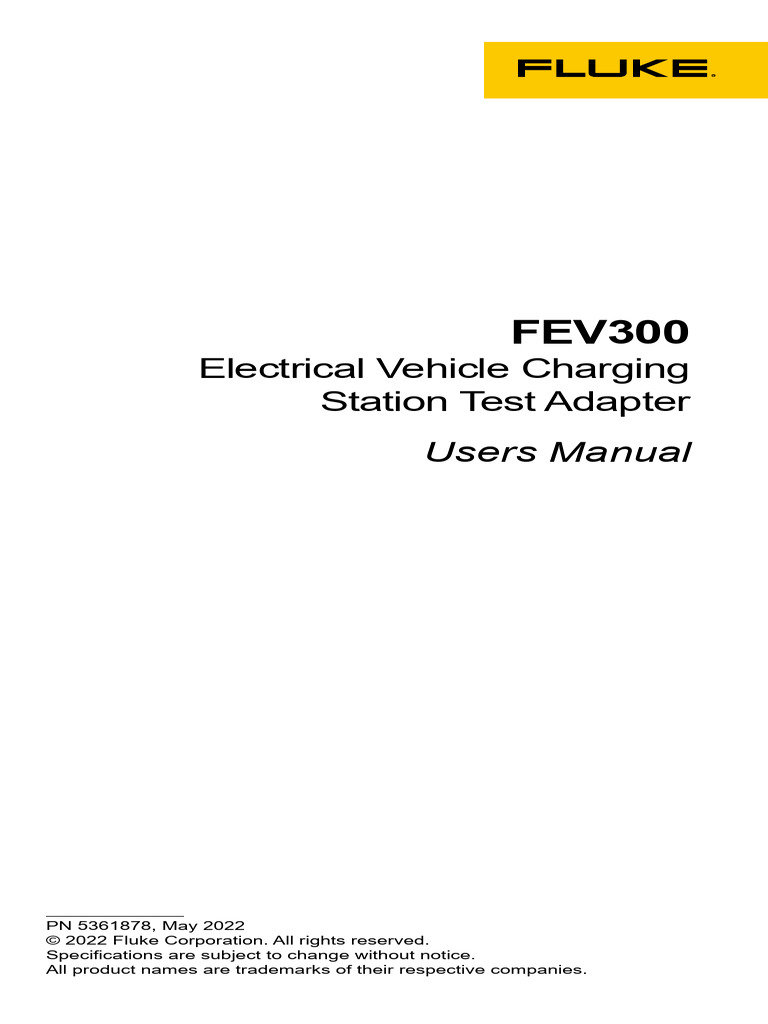 Fluke FEV300 - User manual | PDF | Electrical Connector | Manufactured ...