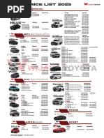 Toyota Price List April 2024 | PDF | Automotive Technologies | Car