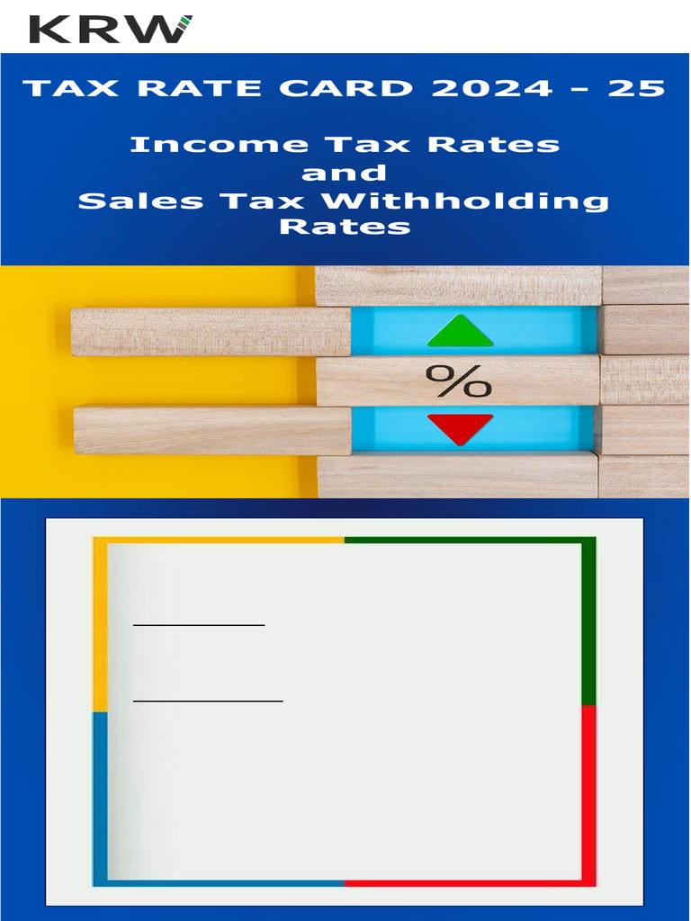 2024-25 Tax Rate Card Overview | PDF | Taxes | Capital Gains Tax
