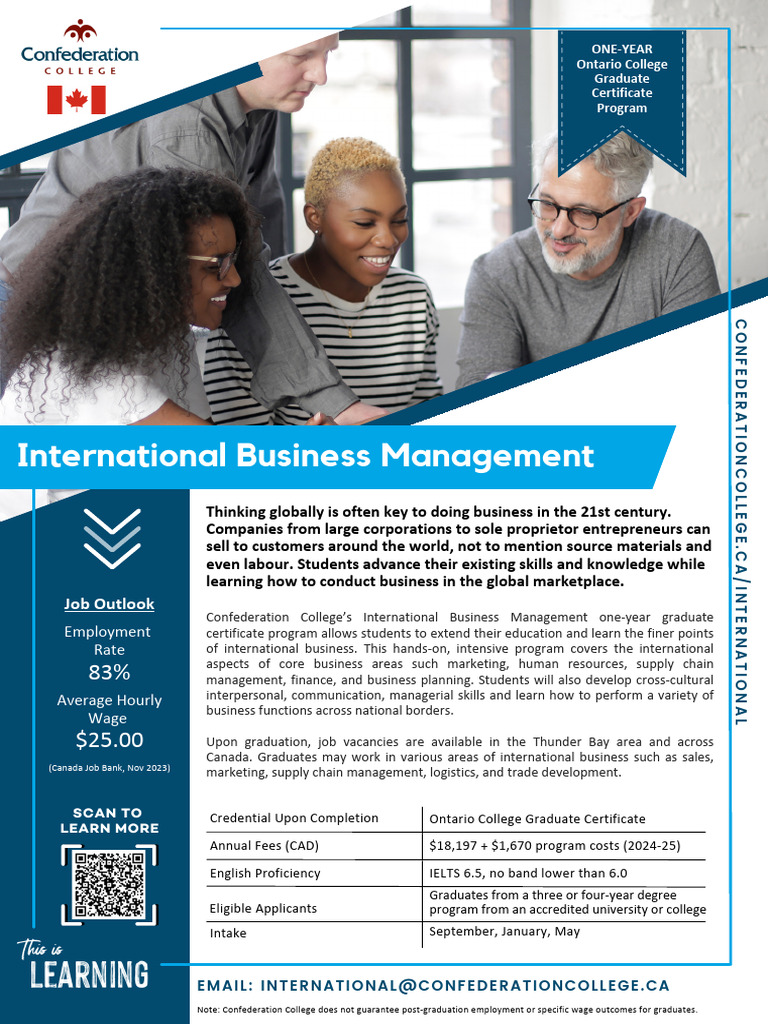 International Business Management IBM Program Flyer 2024-25 | PDF ...