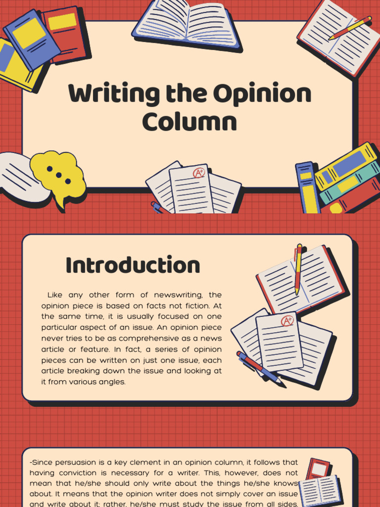 Writing The Opinion Column | PDF