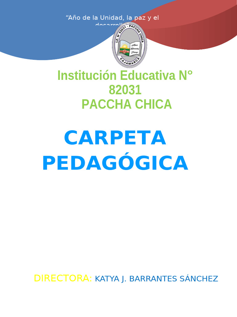 Portada CARPETA PEDAG. 2024 | PDF
