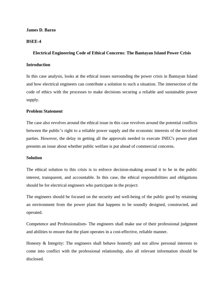 Law Case Study Code of Ethics | PDF | Decision Making | Accountability