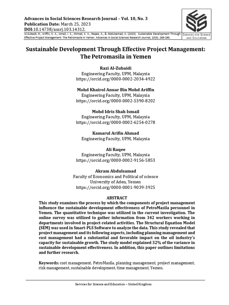 Sustainable Development Through Effective Project Management | PDF ...