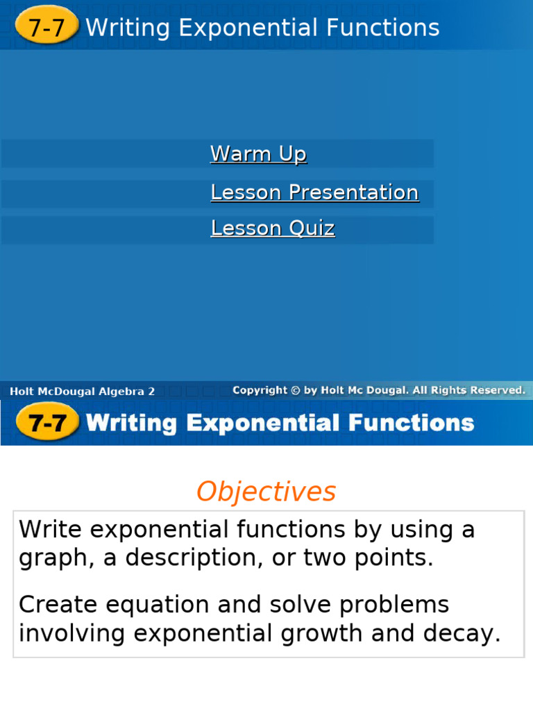 VAP9 Q4W3 Writing Exponential Functions | PDF | Exponential Function ...