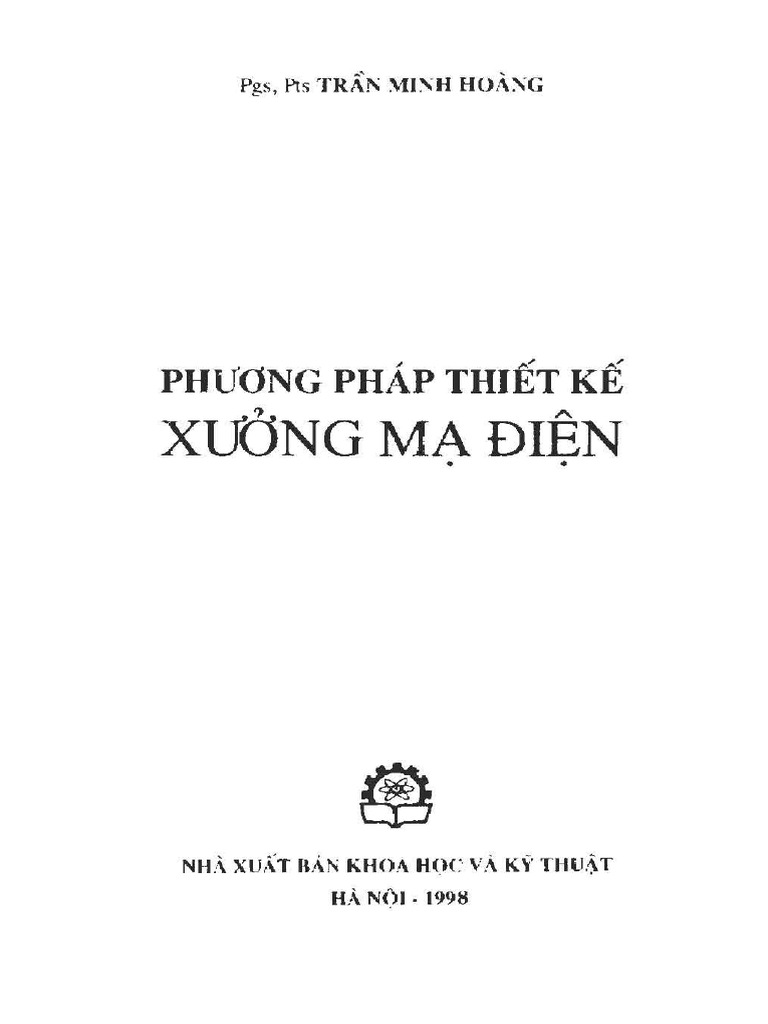 Ebook Phuong Phap Thiet Ke Xuong Ma Dien 1 | PDF