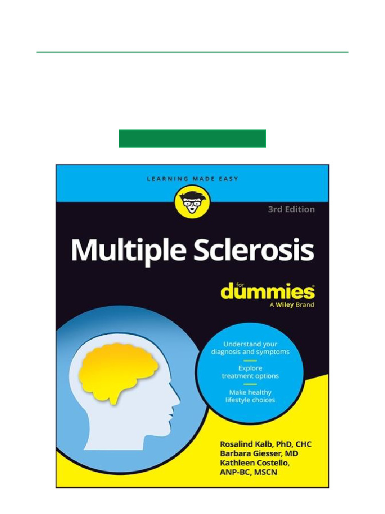 Multiple Sclerosis For Dummies, 3rd Edition Textbook PDF Download | PDF ...