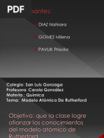 Modelo atómico de Nagaoka y Saturnino | PDF | Átomos | Núcleo atómico