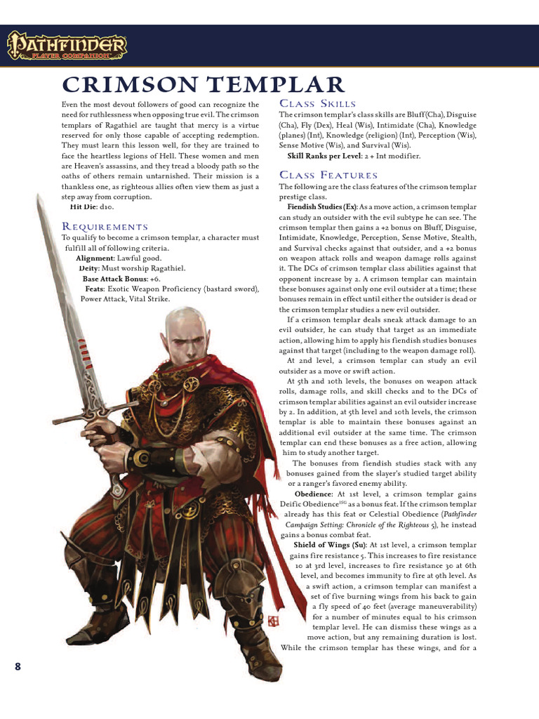 Paths of The Righteous - Crimson Templar-1 | PDF
