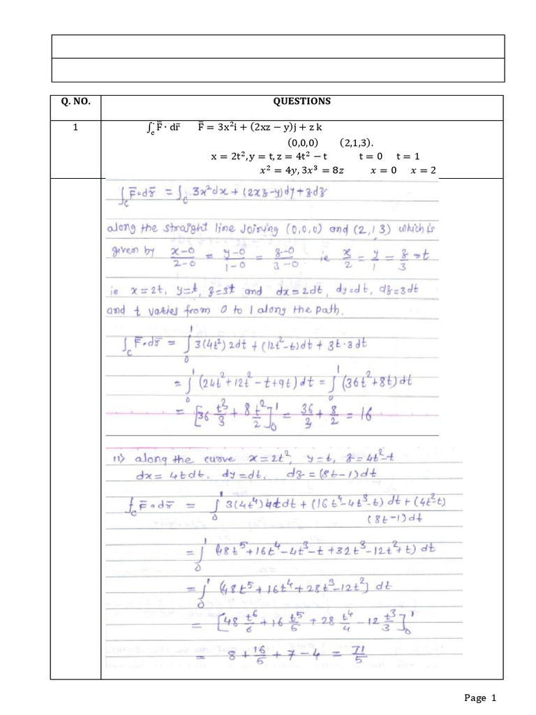 IC-DE Solved Q Bank CAE-2 | PDF | Equations | Differential Geometry