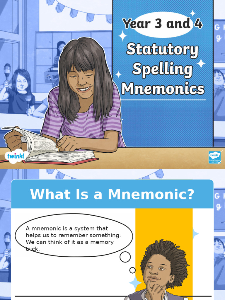 T e 1643281006 Year 3 Year 4 Statutory Spelling Mnemonics Activity ...
