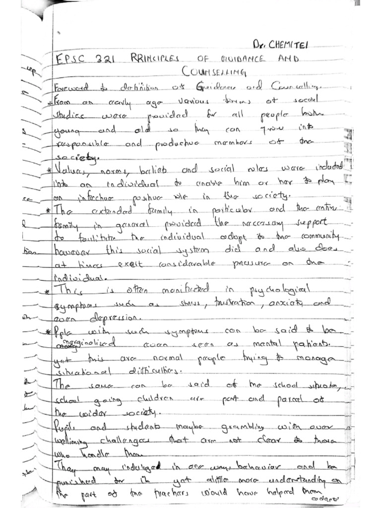 Counseling Note | PDF