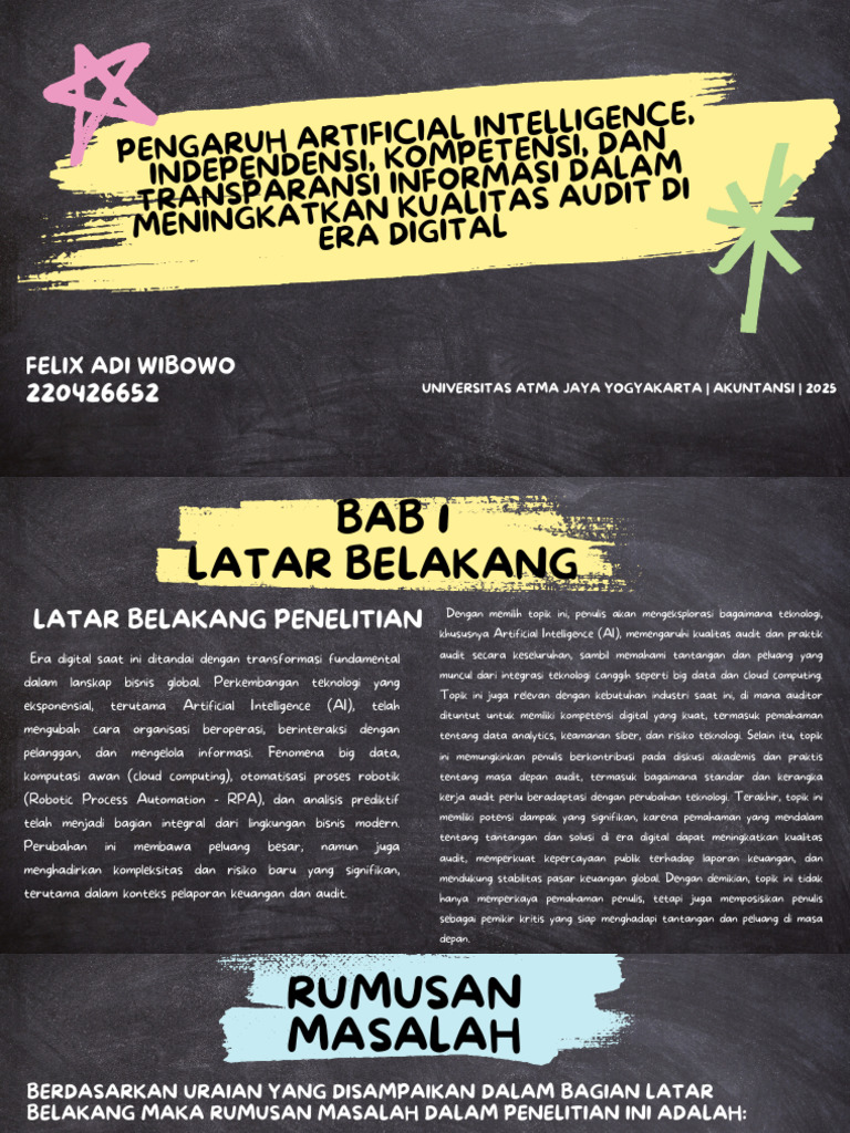 Presentasi SemPro - Felix Adi Wibowo - 220426652 | PDF