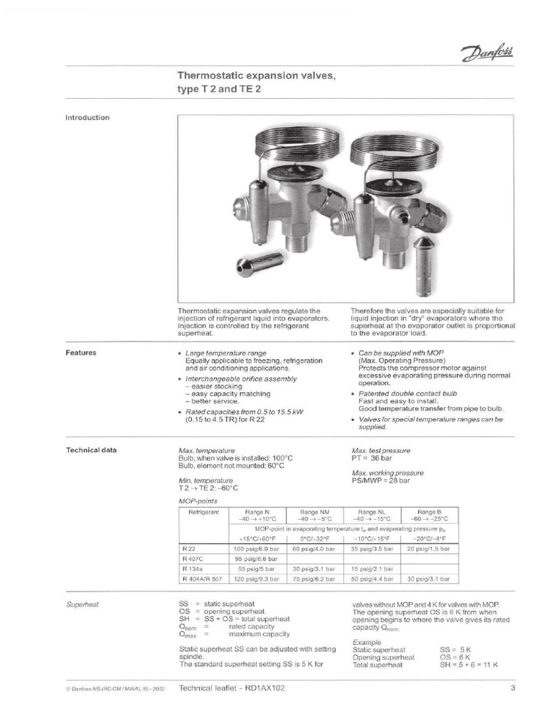 Expansion ValveTEX2 | PDF