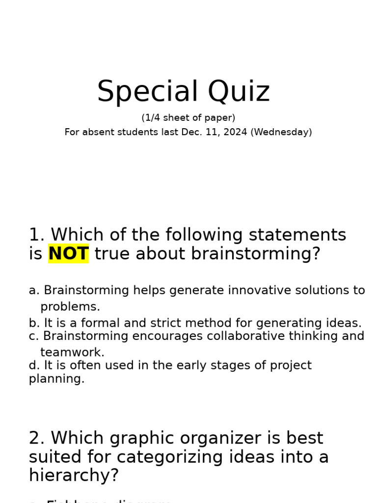 Special Quiz & Writing Activity | PDF | Brainstorming | Forgiveness