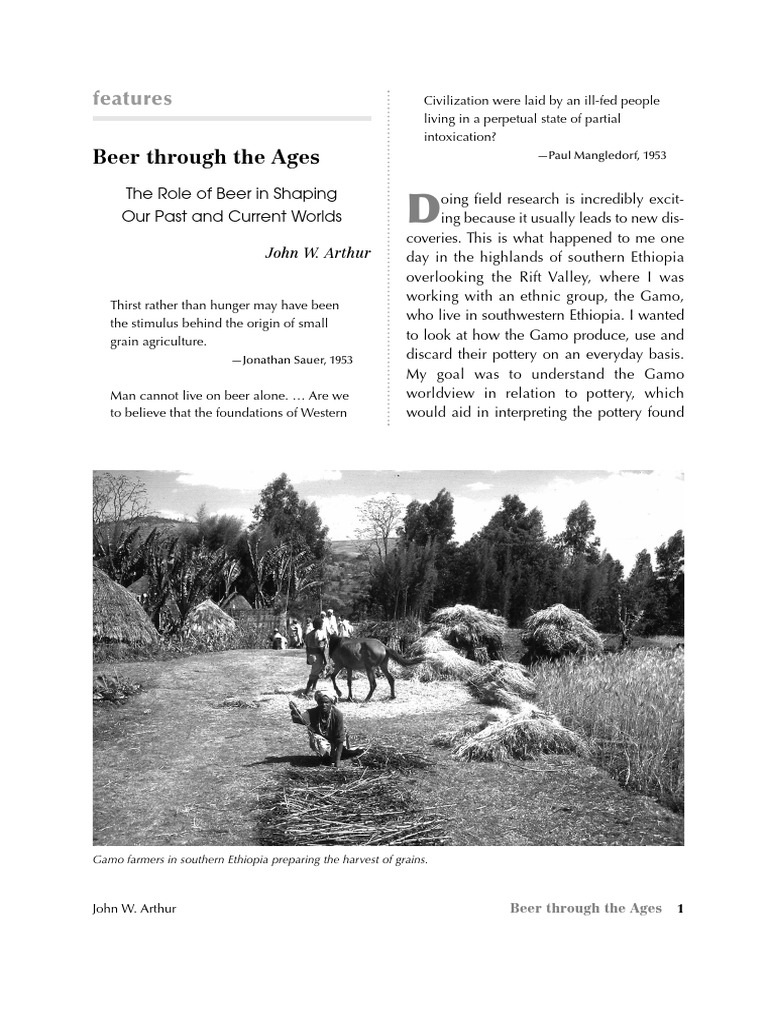 Beer Through The Agess - The Role of Beer in Shaping Our Past and ...