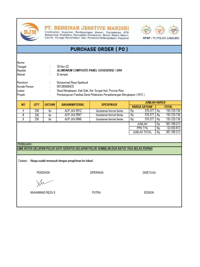 PO ACP GOODSENSE.GRH | PDF