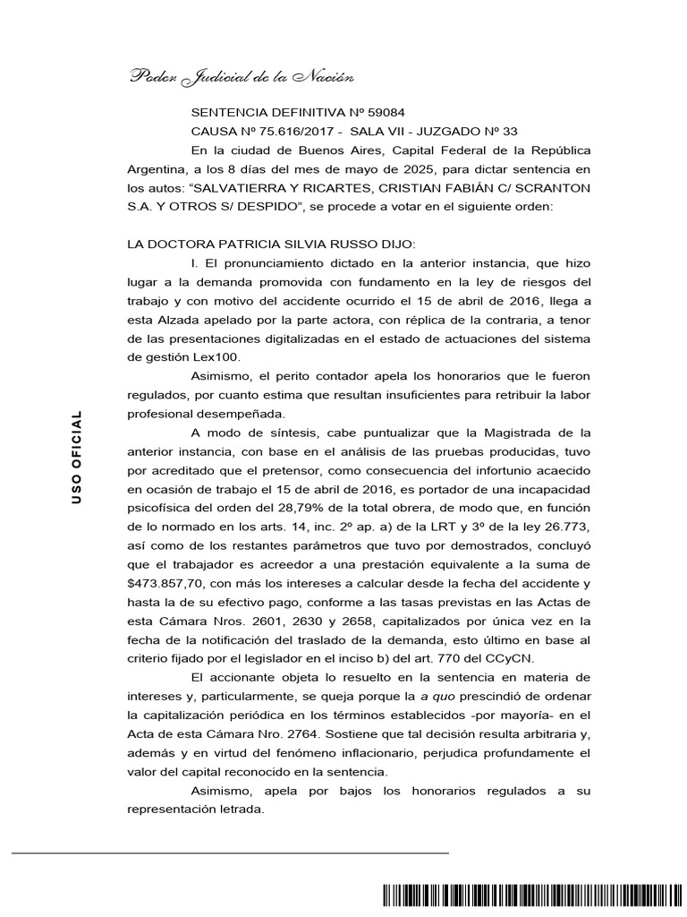 Fallo | PDF | Inflación | Juez