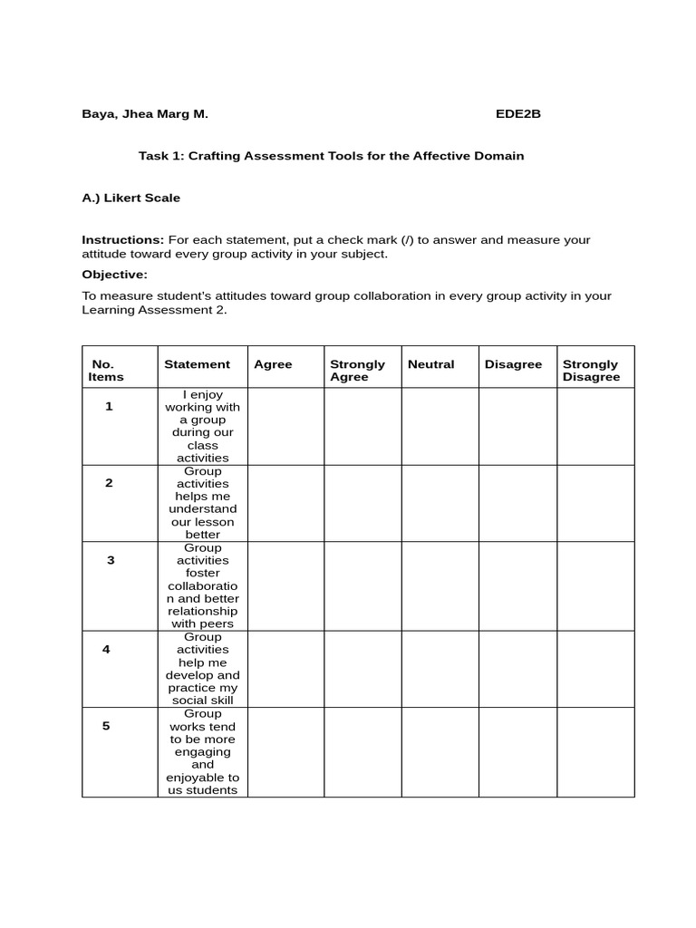 Inbound 8382803129443456027 | PDF | Learning | Likert Scale