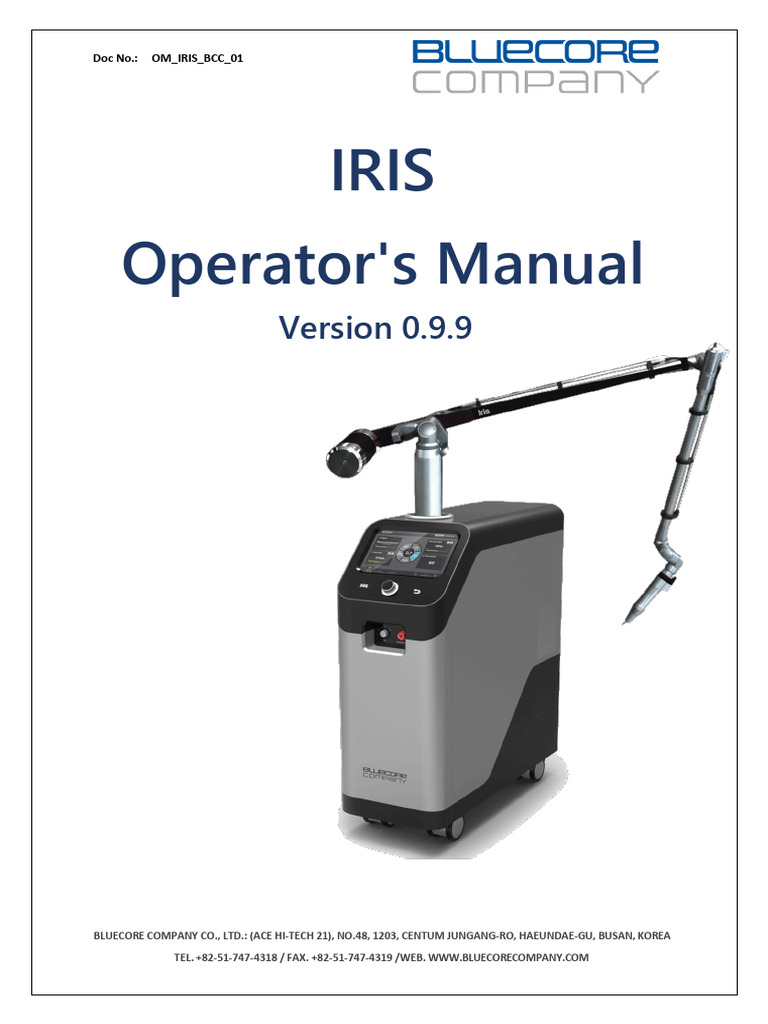IRIS Operating Manual 0.99x-Final | PDF | Electrical Connector | Laser