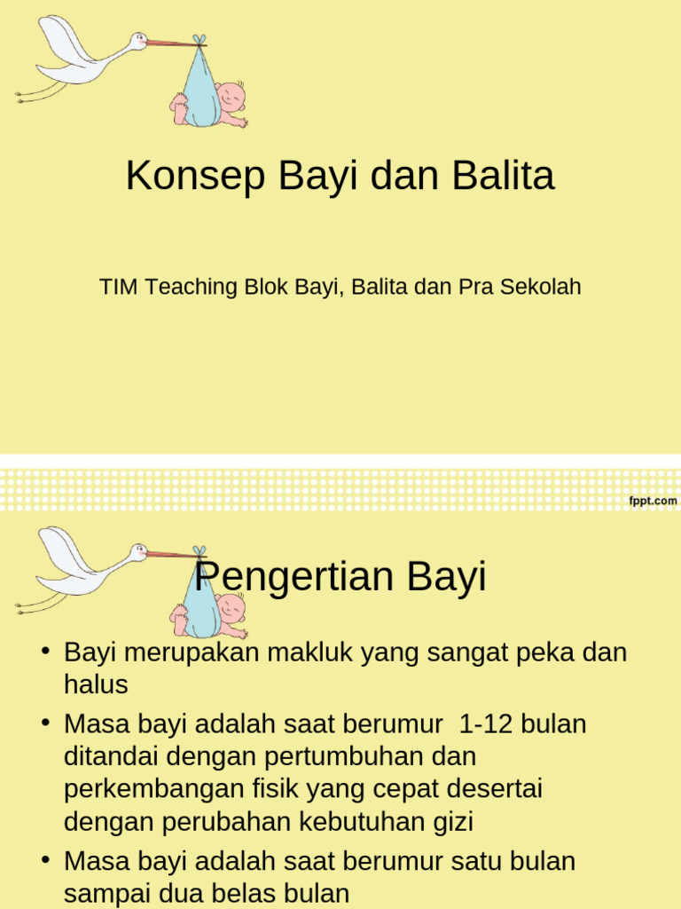 Konsep Bayi, Balita Dan Anak Pra Sekolah | PDF