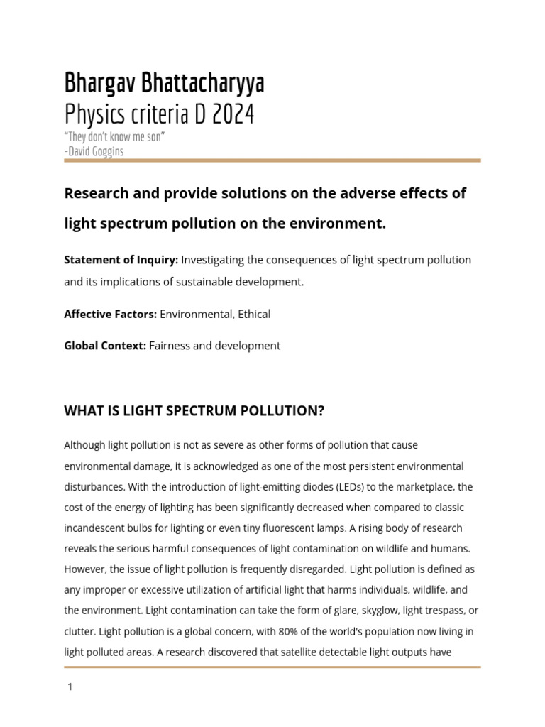Bhargav Phy Criteria D 2024 | PDF | Circadian Rhythm | Lighting