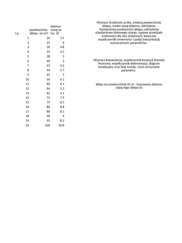 Statystyka Opisowa Pearson2 | PDF