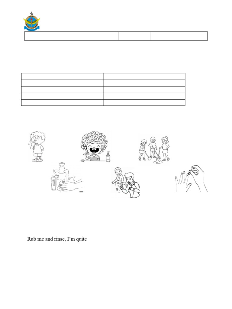 Class 3 Hygiene Activities Guide | PDF