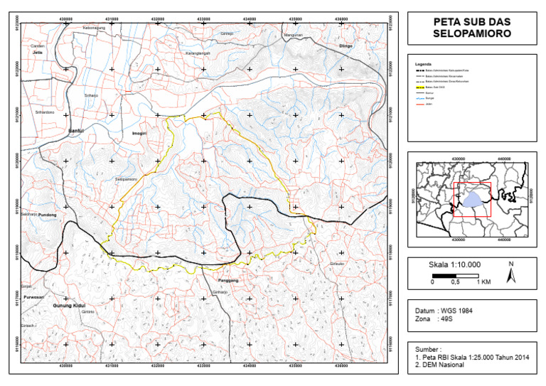 Peta Sub DAS Selopamioro | PDF