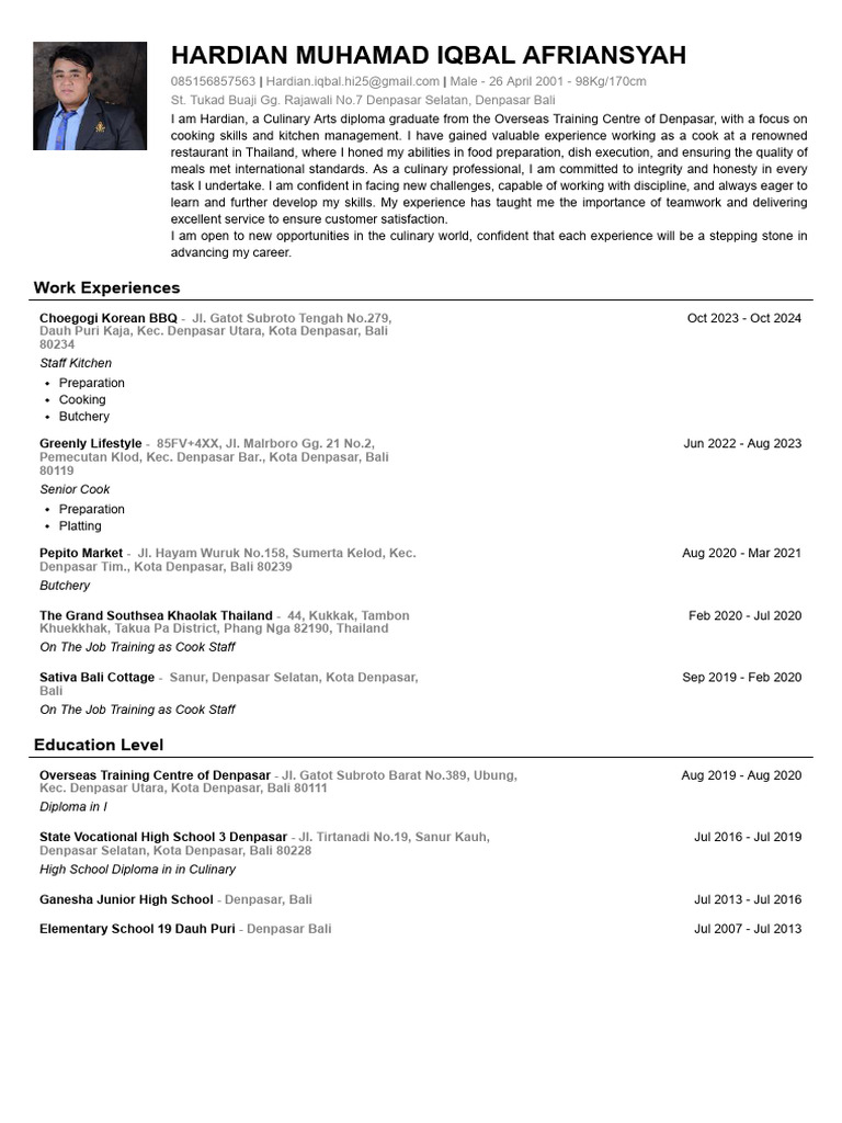 Hardian Muhamad Iqbal Afriansyah-Resume | PDF | Home Economics | Home