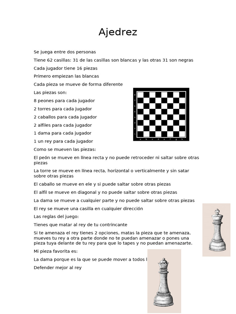 Ajedrez | PDF