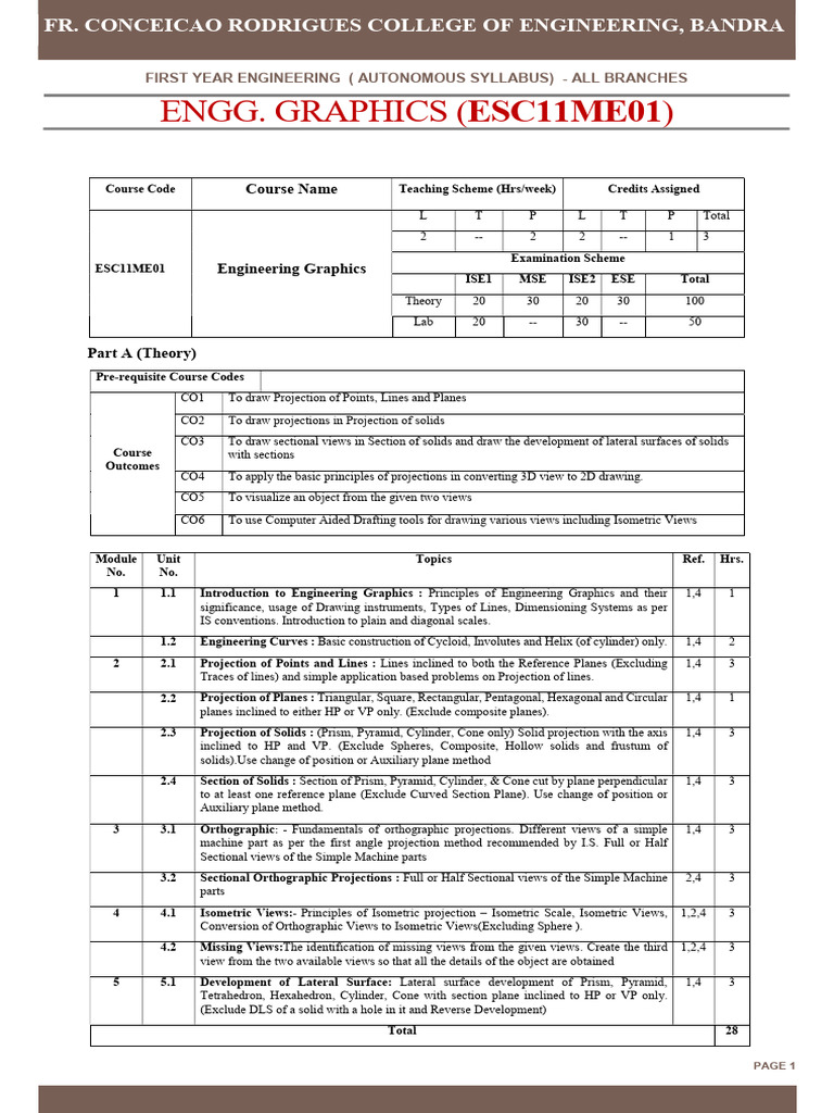 Engg Graphics Manual 2024-25 | PDF | Circle | Computer Aided Design