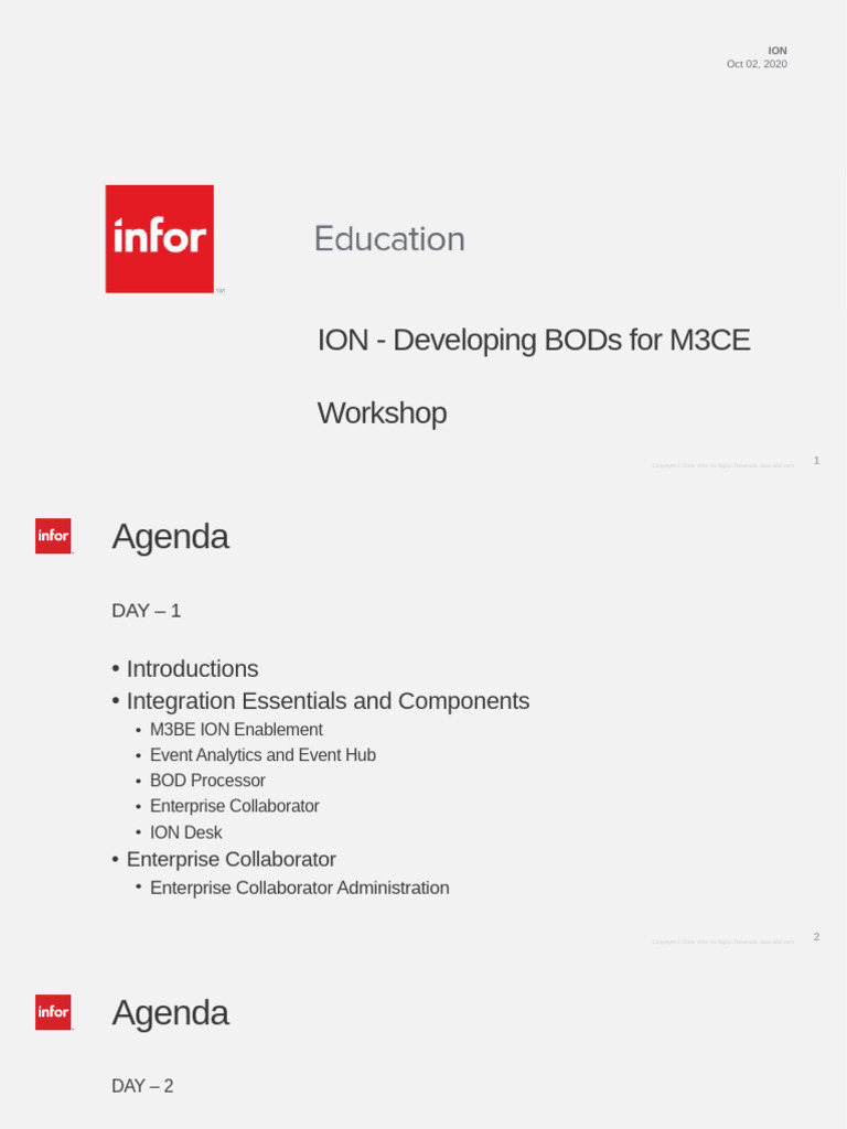 ION_Developing BODS for M3CE_Slides_Day3 | PDF | Xml Schema | Computing