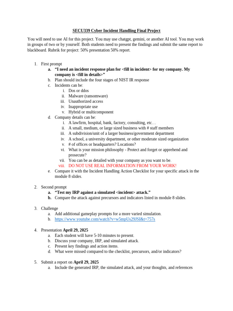 Incident Response | PDF