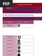 DHGate Clothing and Shoe Spreadsheet | PDF