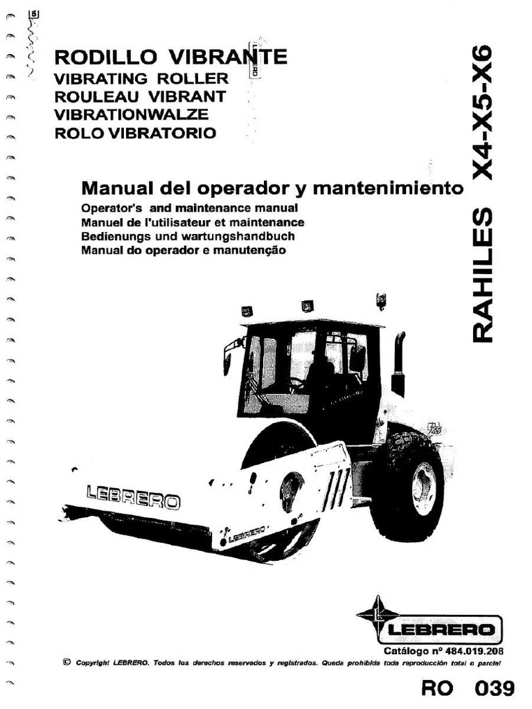 Manual Rodillo Lebrero Rahile x4 | PDF