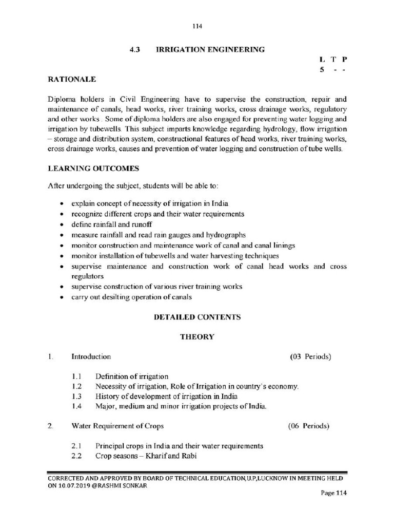 Irrigation Engineering Unit-4 | PDF
